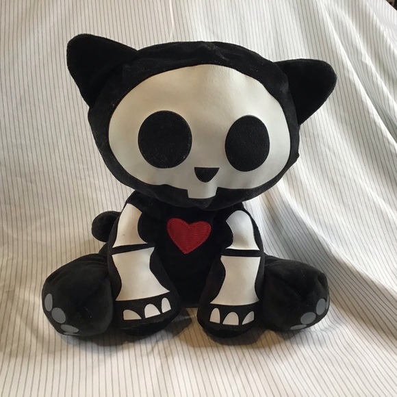 Skelanimals | Toys | Kit Cat Skelanimals Plush Cat Sitting Gothic 85 ...